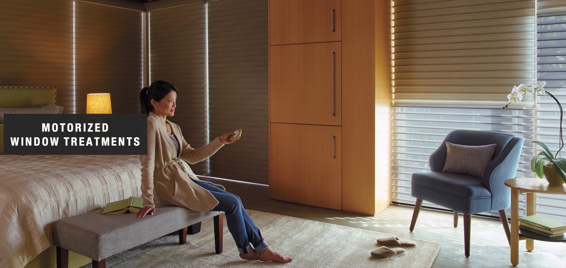 Motorized Window Covering Treatments Los Angeles - Brilliant Drapery Design