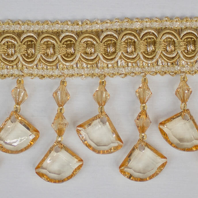 Trim Beaded Design 26 Gold | Brilliant Drapery Design Inc.