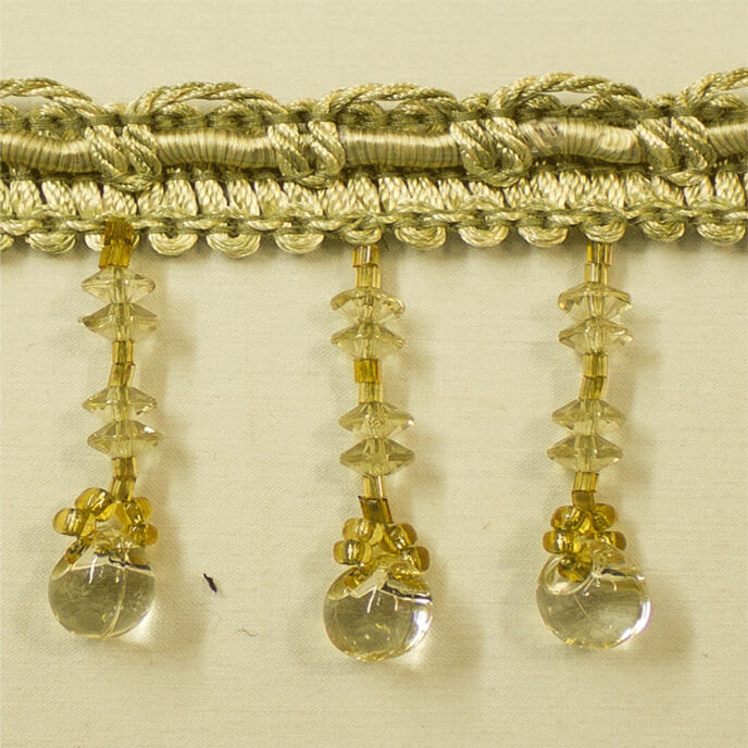 Trim Beaded Design 7 Light Green | Brilliant Drapery Design Inc.