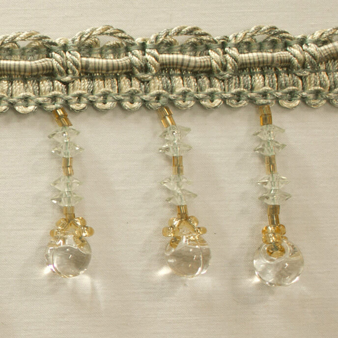 Trim Beaded Design 7 Light Blue | Brilliant Drapery Design Inc.