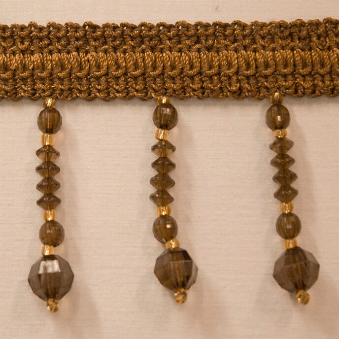 Trim Beaded Design 14 Brown Green