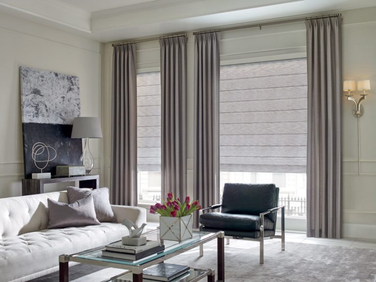 Custom Drapes|Living Room|Windows|Brilliant Drapery Design