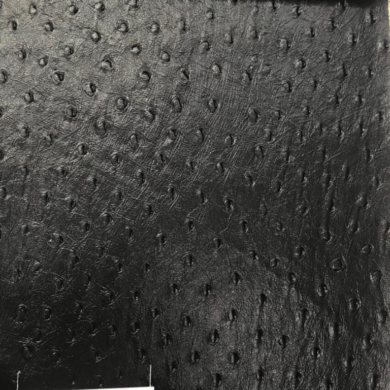 Fabric Vinyl Ostrich Black