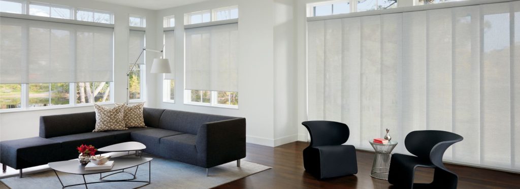 Designer screen shades - Brilliant Drapery Design Inc.