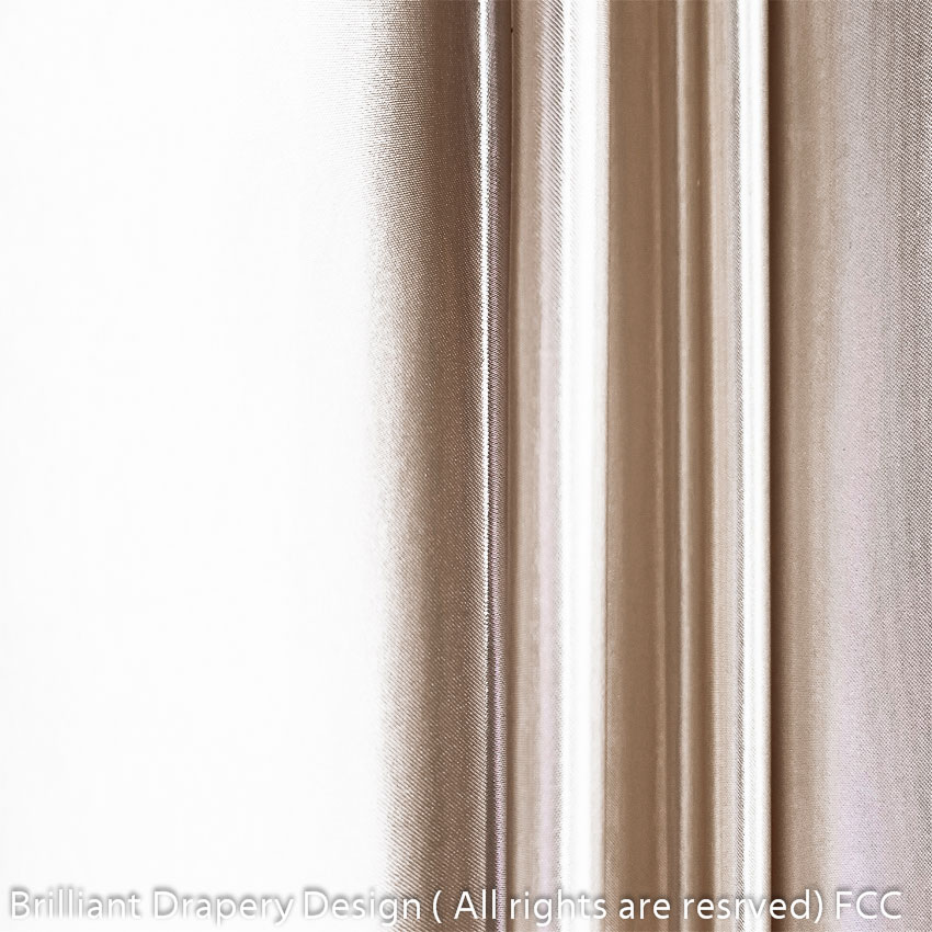 Satin Fabric White #1 - Brilliant Drapery Design Inc.