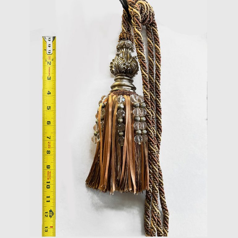 Tieback Tassel- Gold / Brown- 10" Tassel - 32" Spread | Brilliant ...