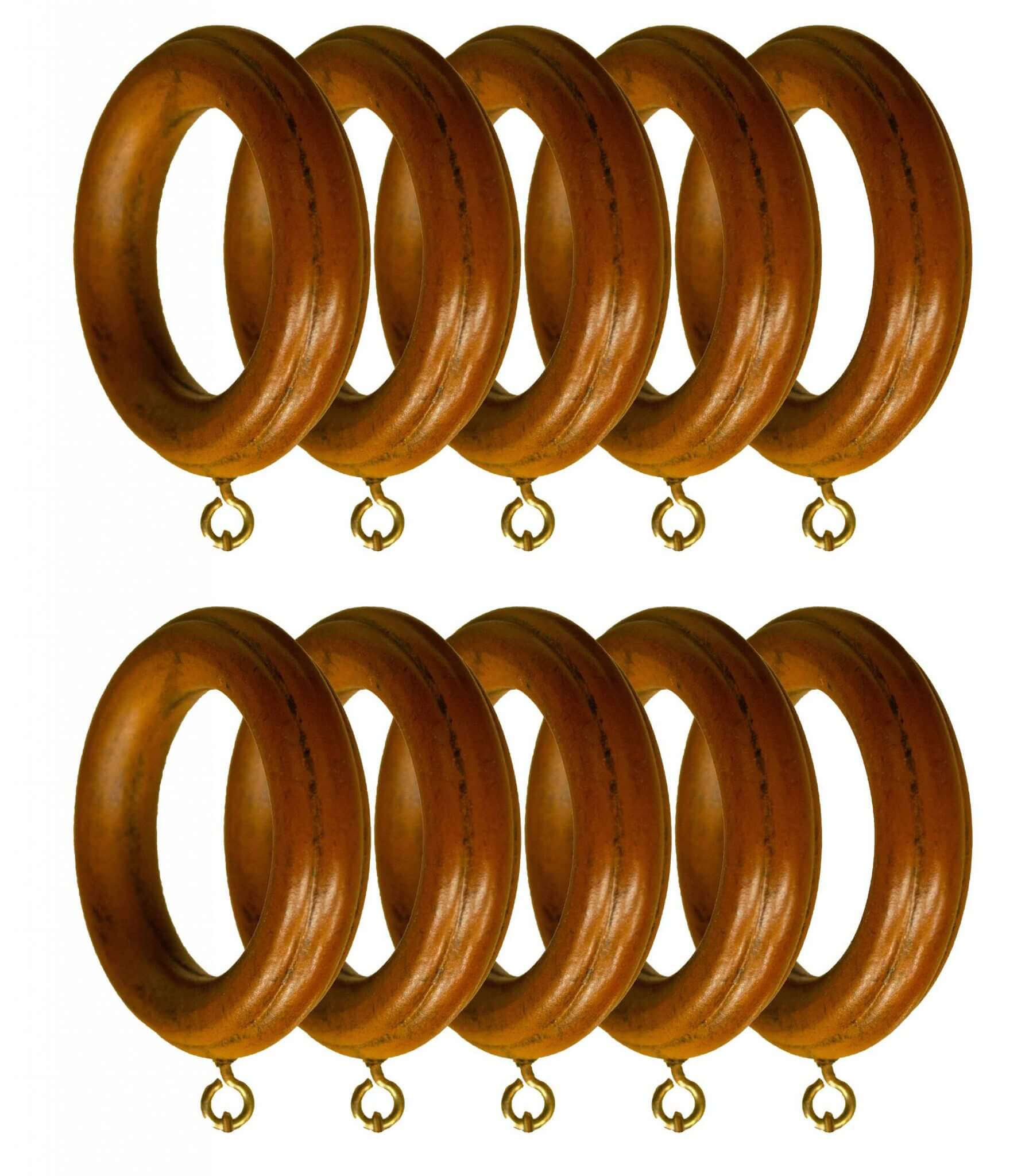 Drapery wood Rings Anti Teak