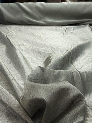 Sheer Tiny Strip Fabric , Gray - Brilliant Drapery Design Inc.