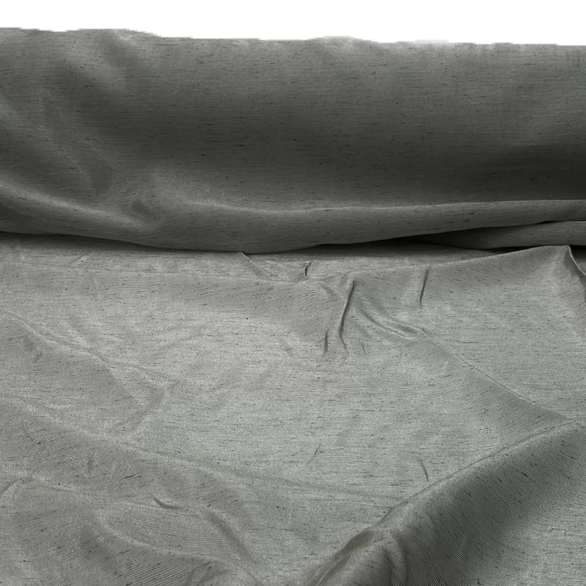 Sheer Tiny Strip Fabric , Gray | Brilliant Drapery Design Inc.
