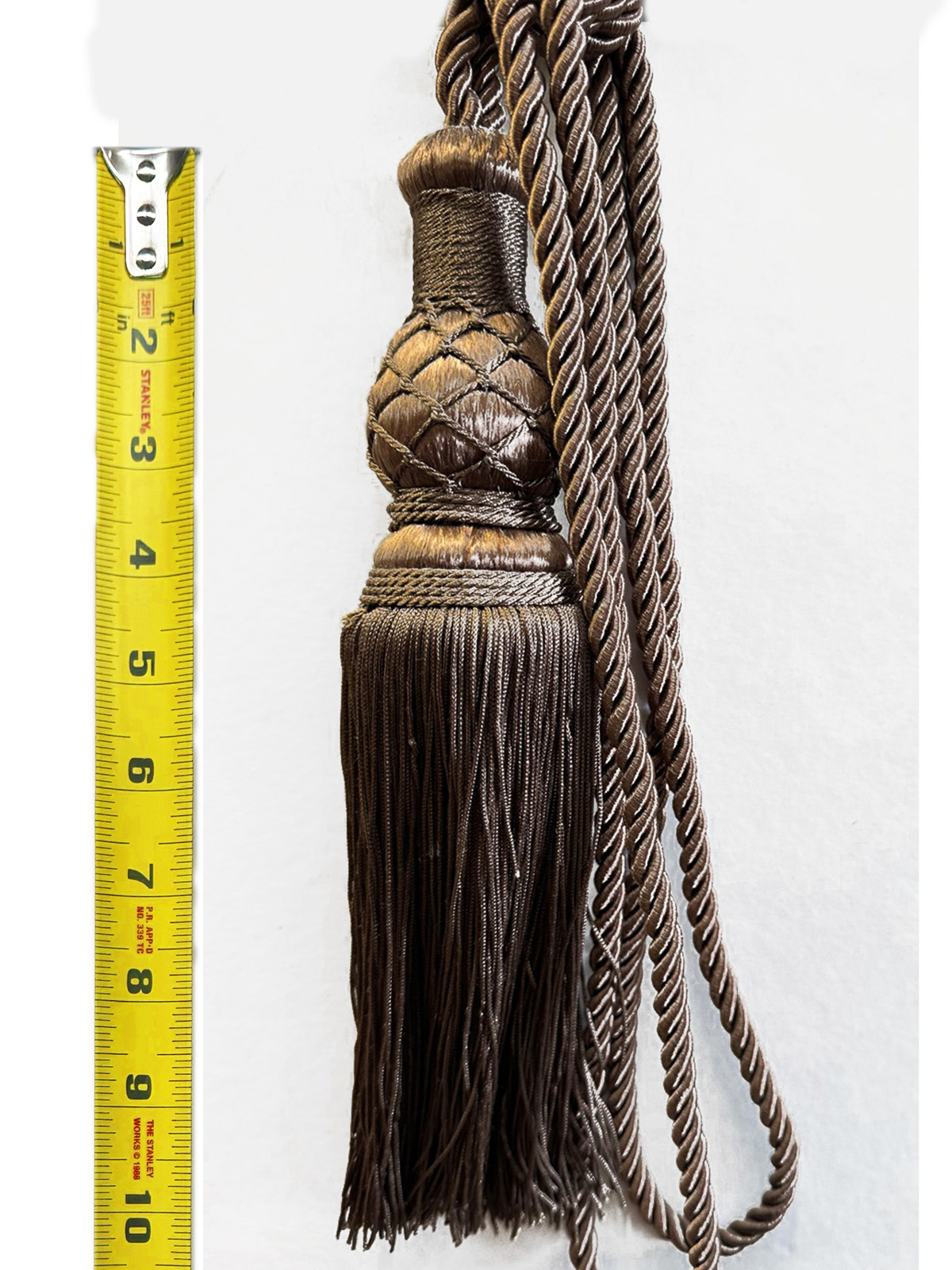 Single Mushroom Tassel - Dark Brown - Brilliant Drapery Design Inc.