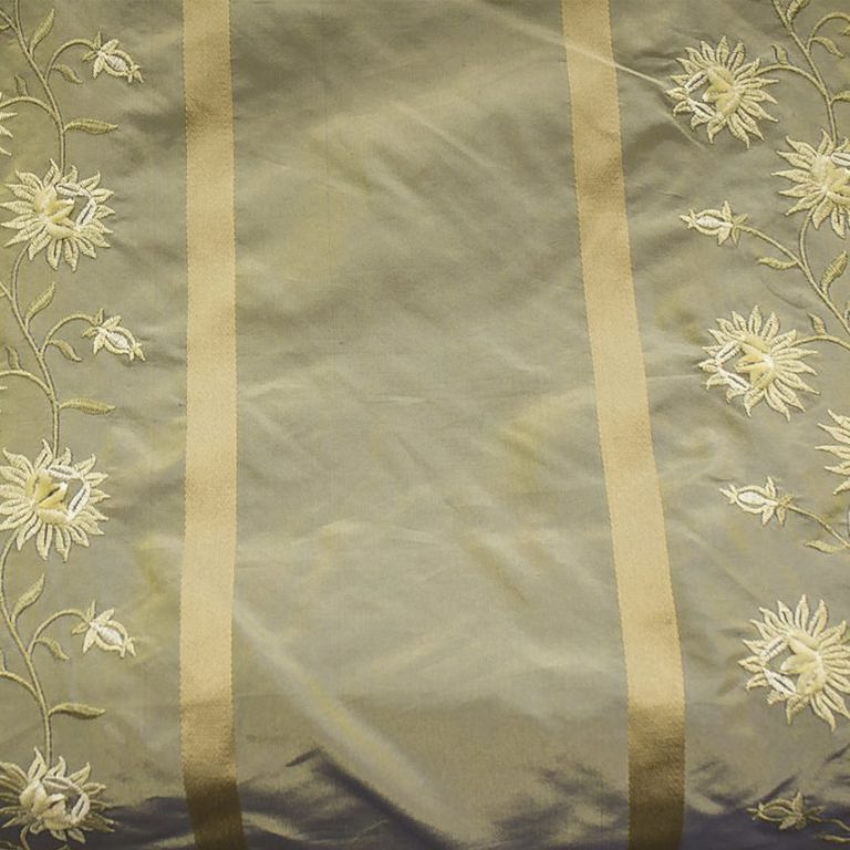 Embroidery Silk fabric #5, Gray | Brilliant Drapery Design Inc.