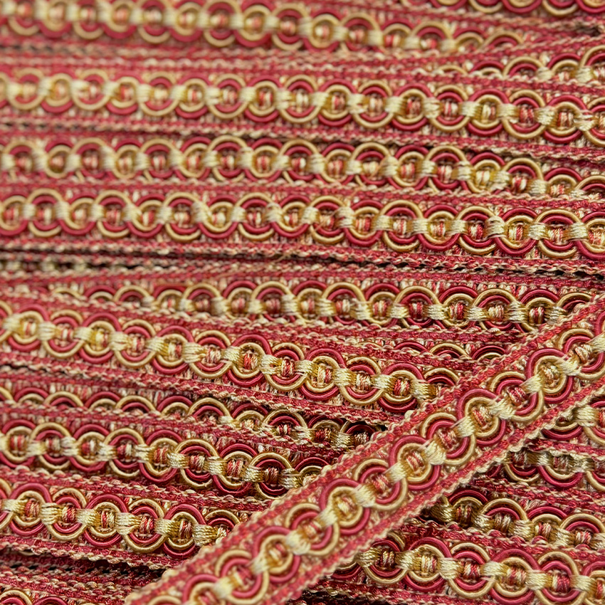 Tape trim - Red, 1/2 half inch | Brilliant Drapery Design Inc.